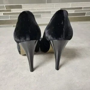 Luciano Padovan | Shoes | 37 Luciano Padovan Black Velvet Pumps With ...